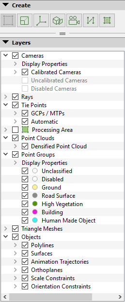 Displaying bars - PIX4Dmapper